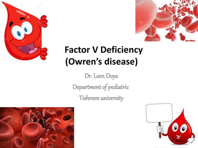 Factor v deficiency | PPT