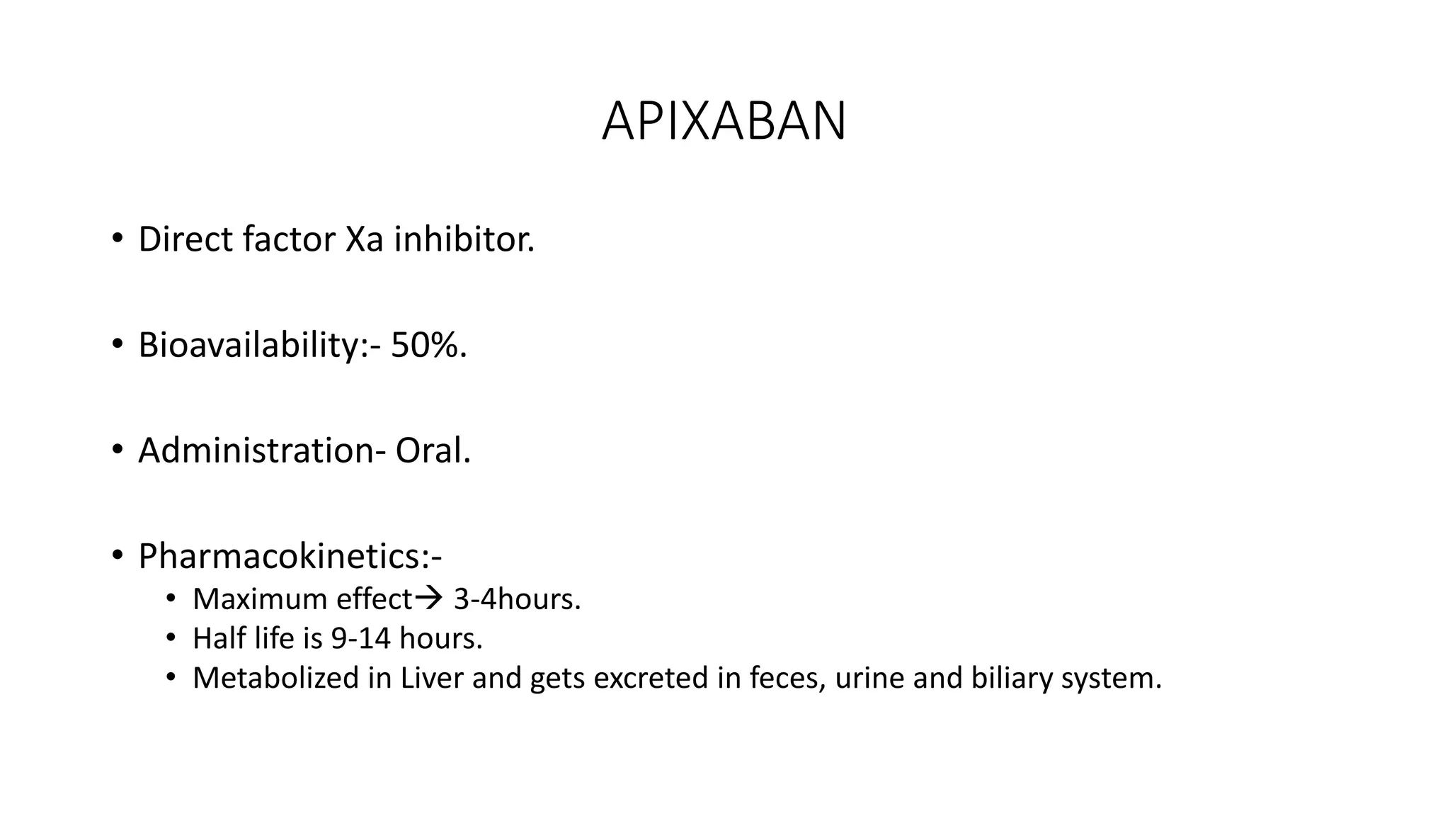 Factor xa inhibitors | PPTX