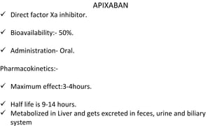 Factor xa inhibitors | PPTX
