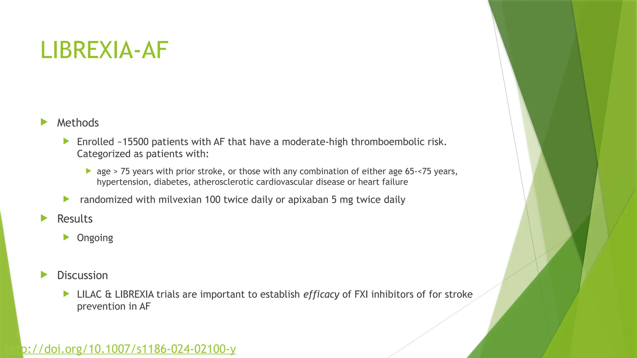 New Anticoagulant Drug Class Factor XI Inhibtiors.pptx