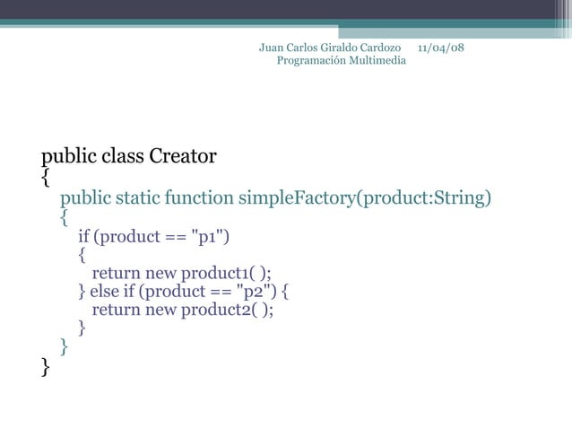 Factory Method Pattern | PPT