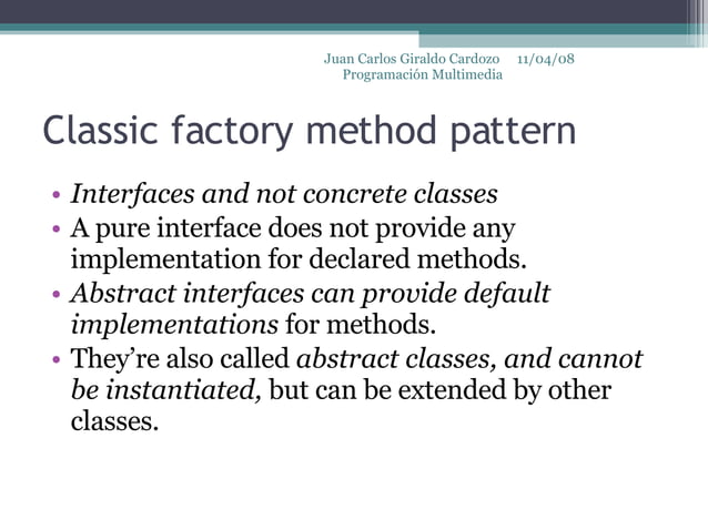 Factory Method Pattern | PPT