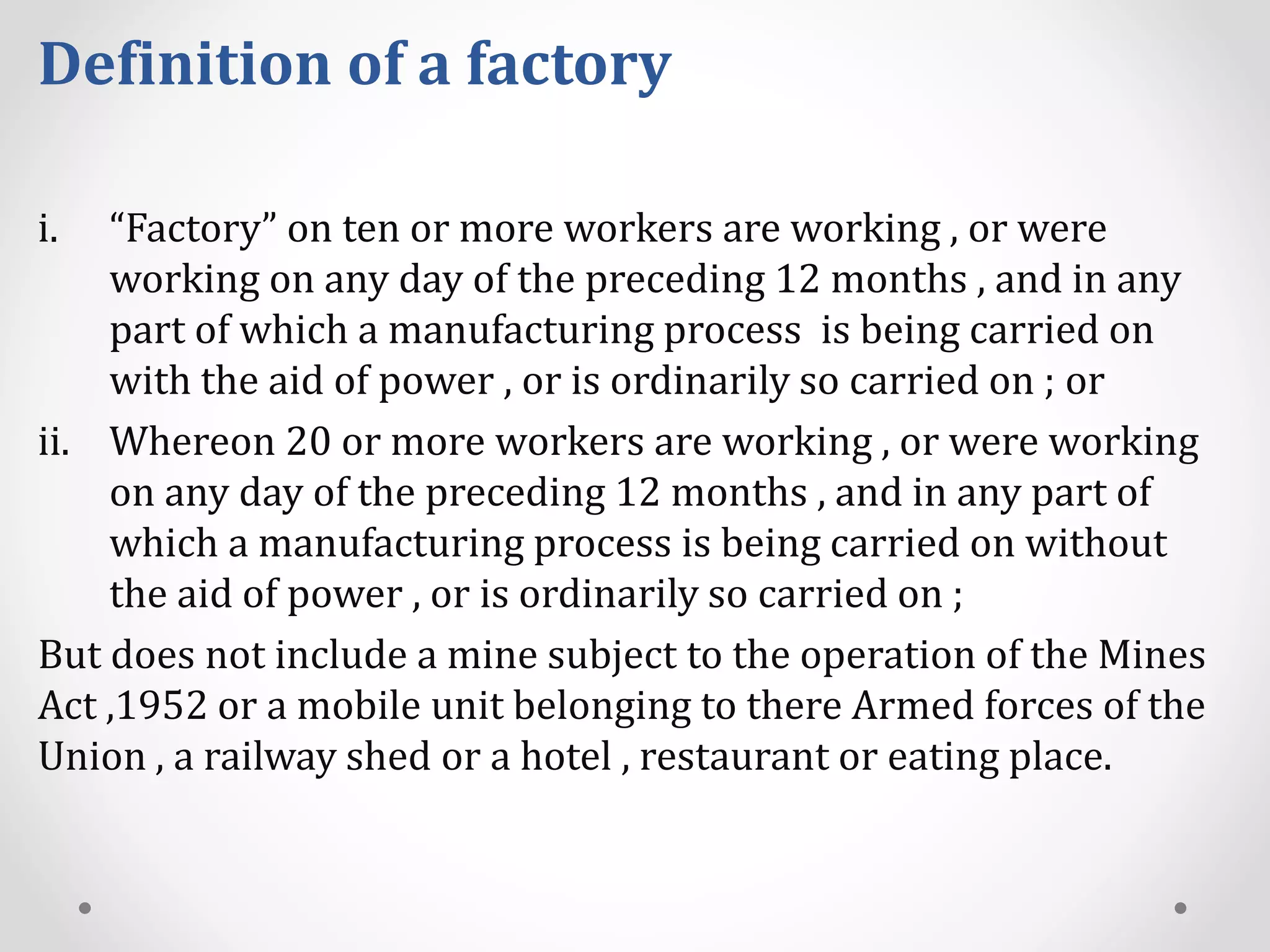 Factory act | PPTX