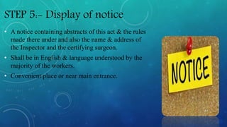 Factory act 1948 | PPTX