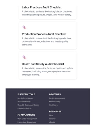 factory audit checklist app 746.pdf1234 | PDF
