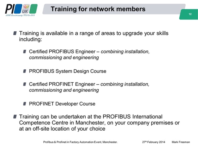 Factory automation seminar introduction and PROFIBUS & PROFINET update mark freeman | PPT