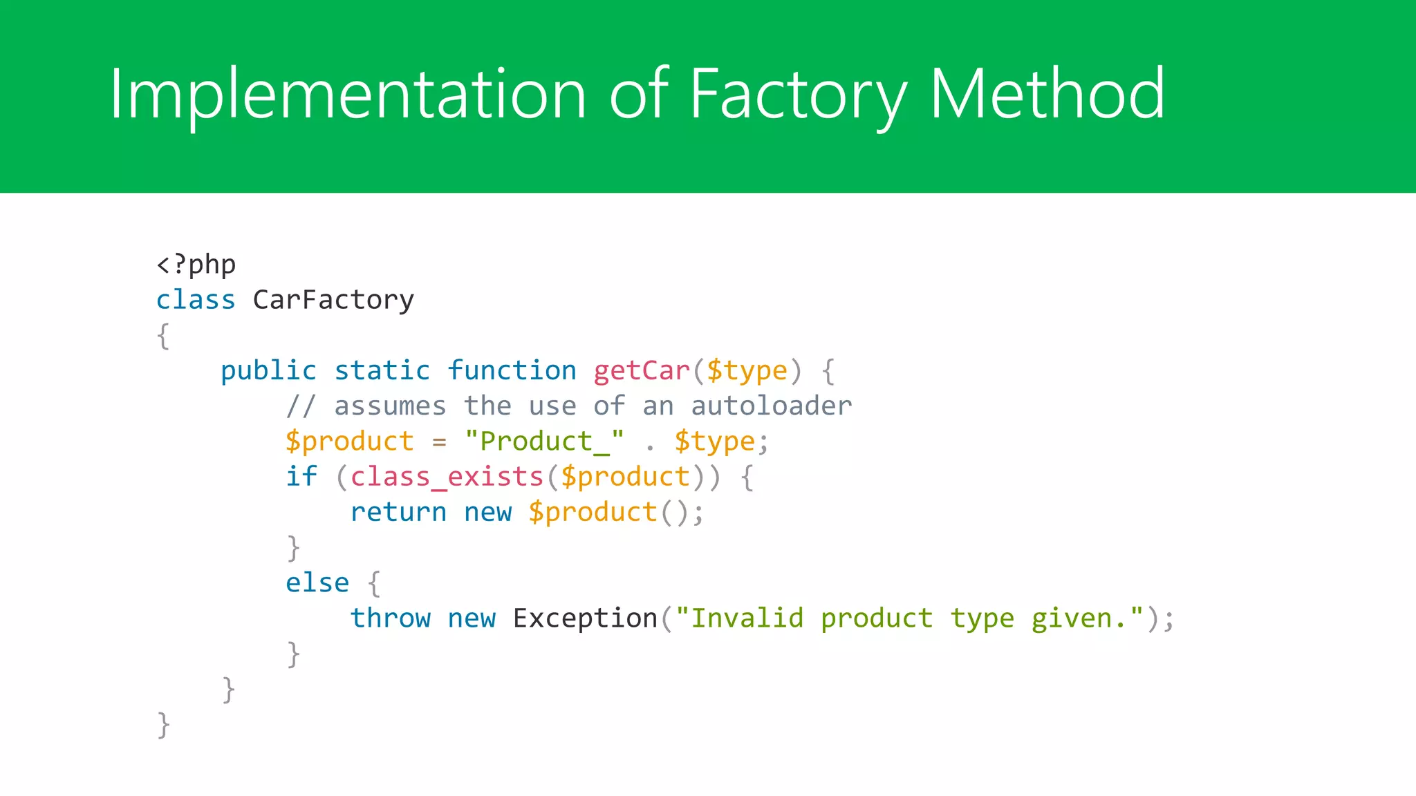 Factory Design Pattern | PPTX