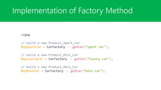 Factory Design Pattern | PPTX