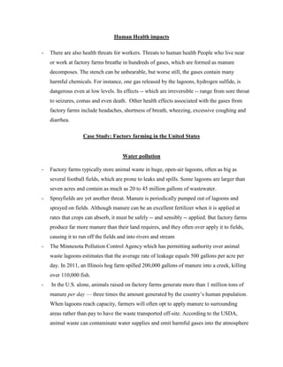 Factory farming in the usa | PDF