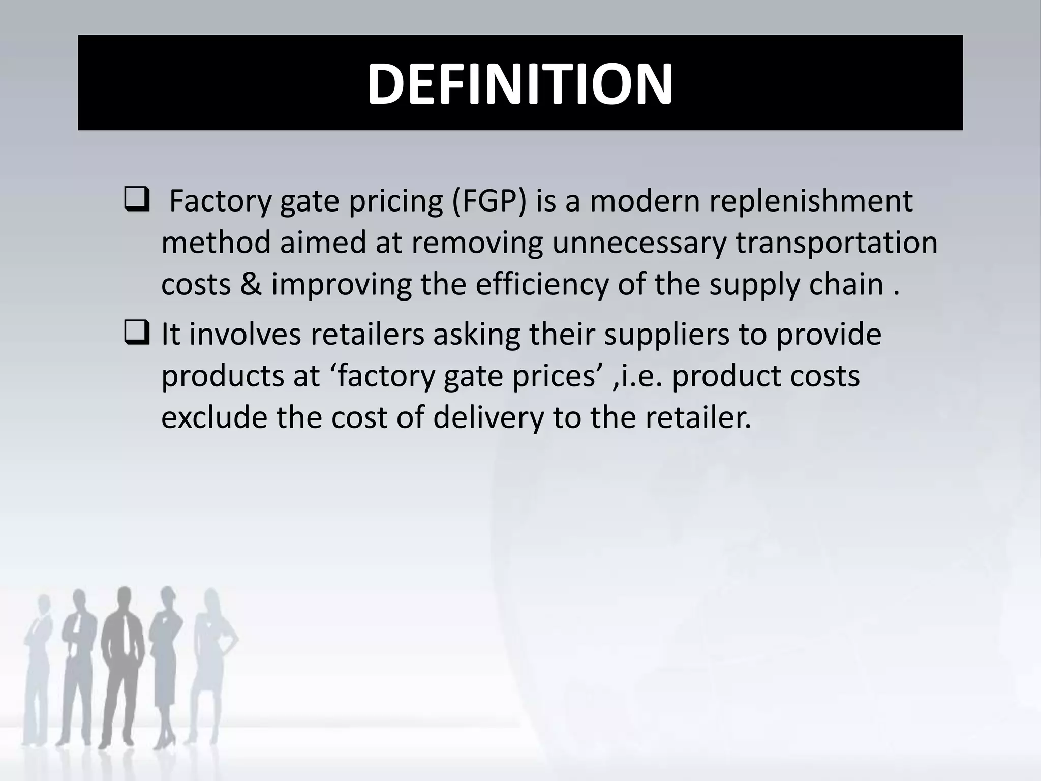 Factory gate price | PPTX