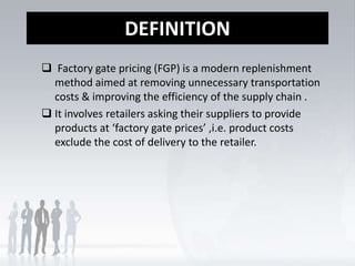 Factory gate price | PPTX