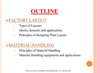 Factory Layout & Material Handling | PDF | Mechanical and Industrial ...