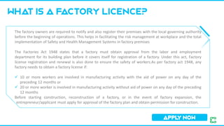 WHAT IS a factory LICENCE? | PDF