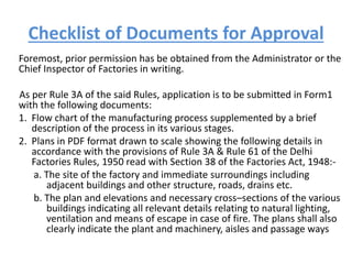 Various Licenses Required to Set Up a Factory in Delhi | PPT