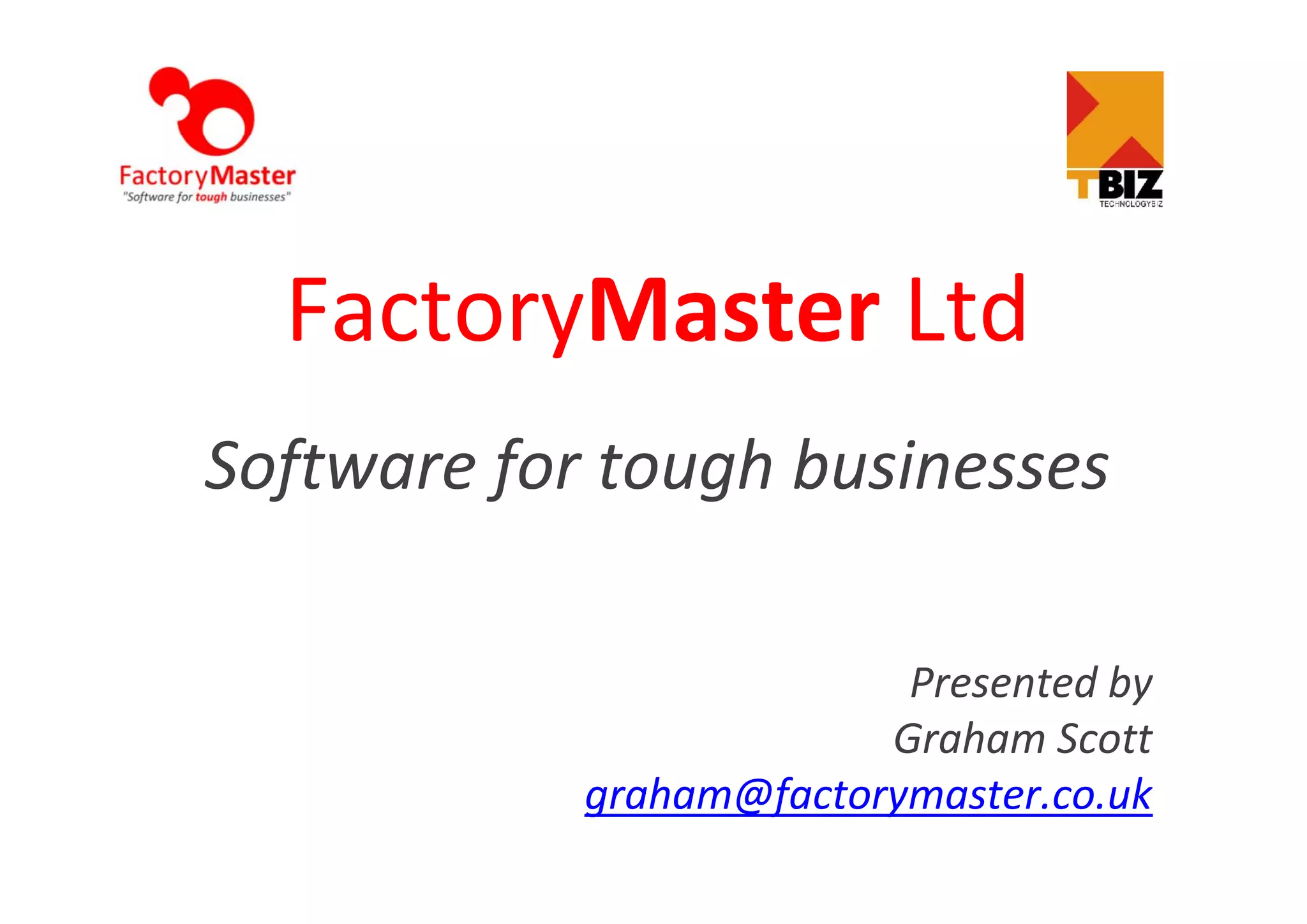 Factory Master a TBIZ2011 | PDF