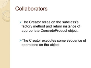 Factory Method Pattern | PPTX