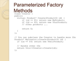Factory Method Pattern | PPTX