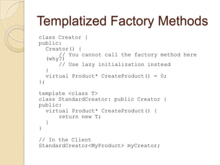 Factory Method Pattern | PPTX