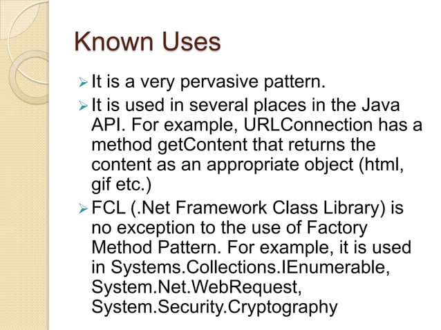 Factory Method Pattern Pptx Programming Languages Computing
