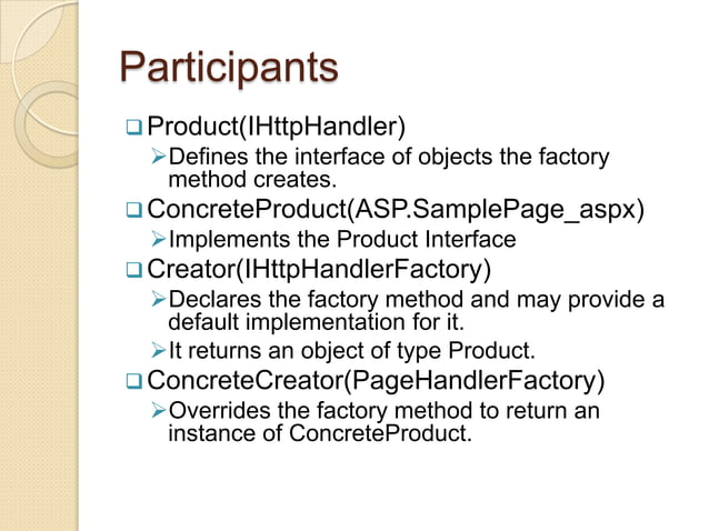 Factory Method Pattern | PPT
