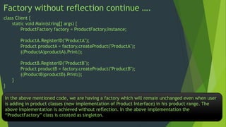 Factory method pattern (Virtual Constructor) | PDF | Programming Languages | Computing