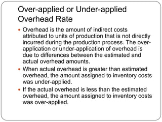Factory overhead slides | PPT