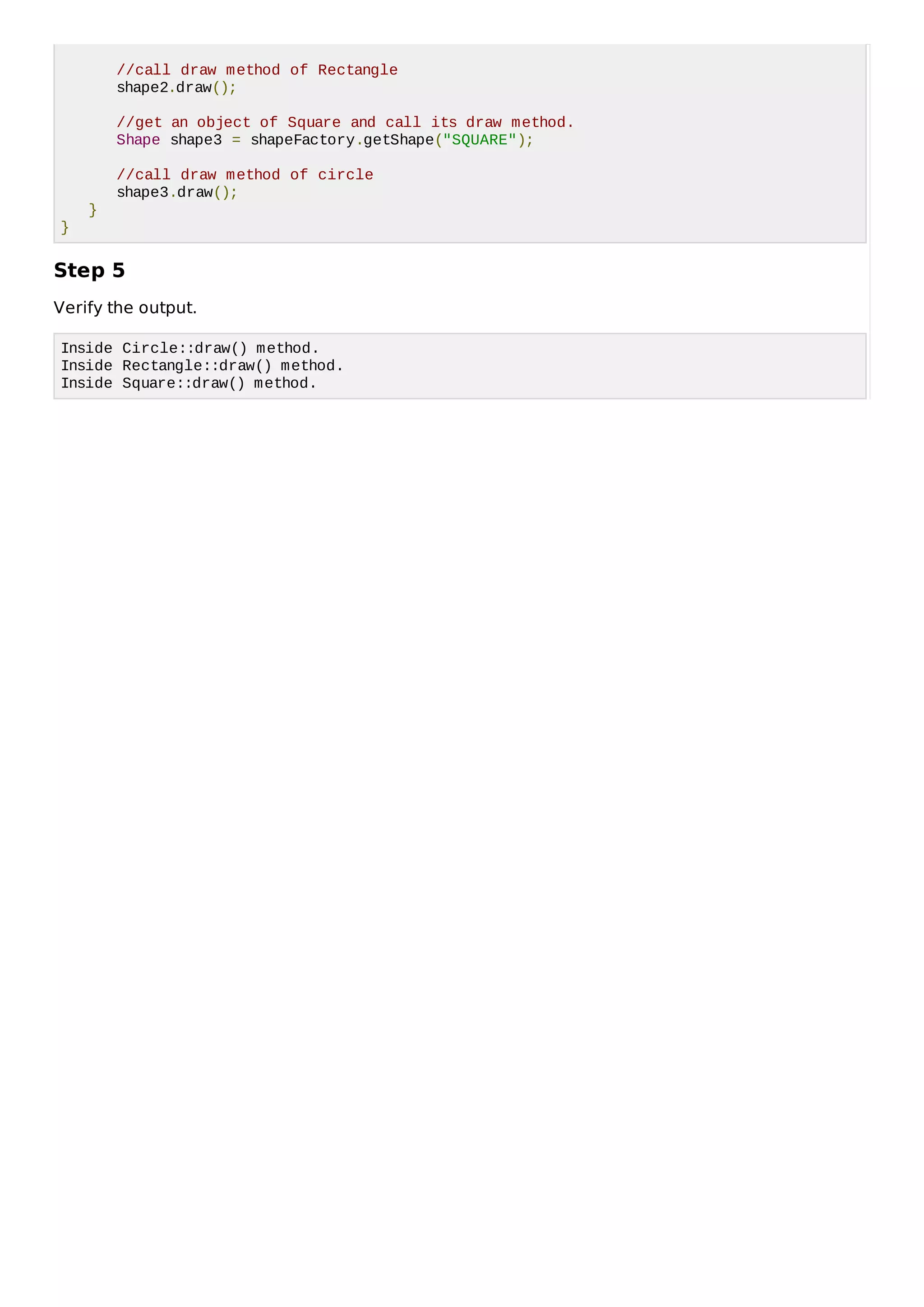 Contoh Factory pattern | PDF