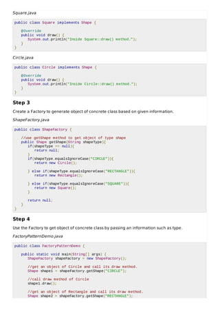 Contoh Factory pattern | PDF | Programming Languages | Computing