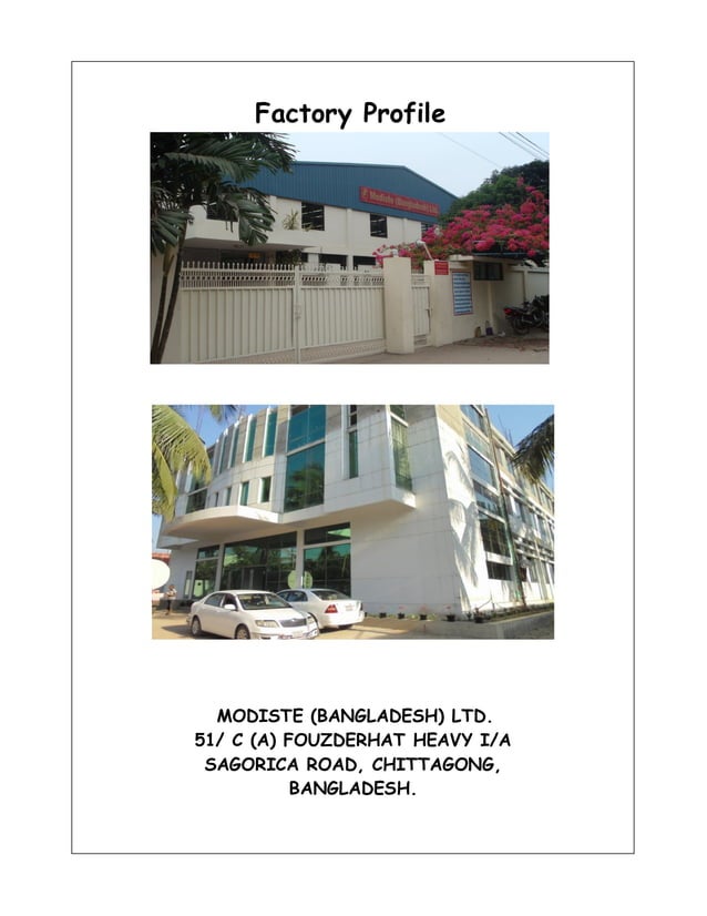 Factory profile mbl_updated_march 25 2015 | PDF | Needlework | Arts and ...