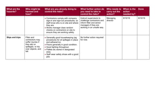 Factory Risk Assessment for maintenance work | PPT