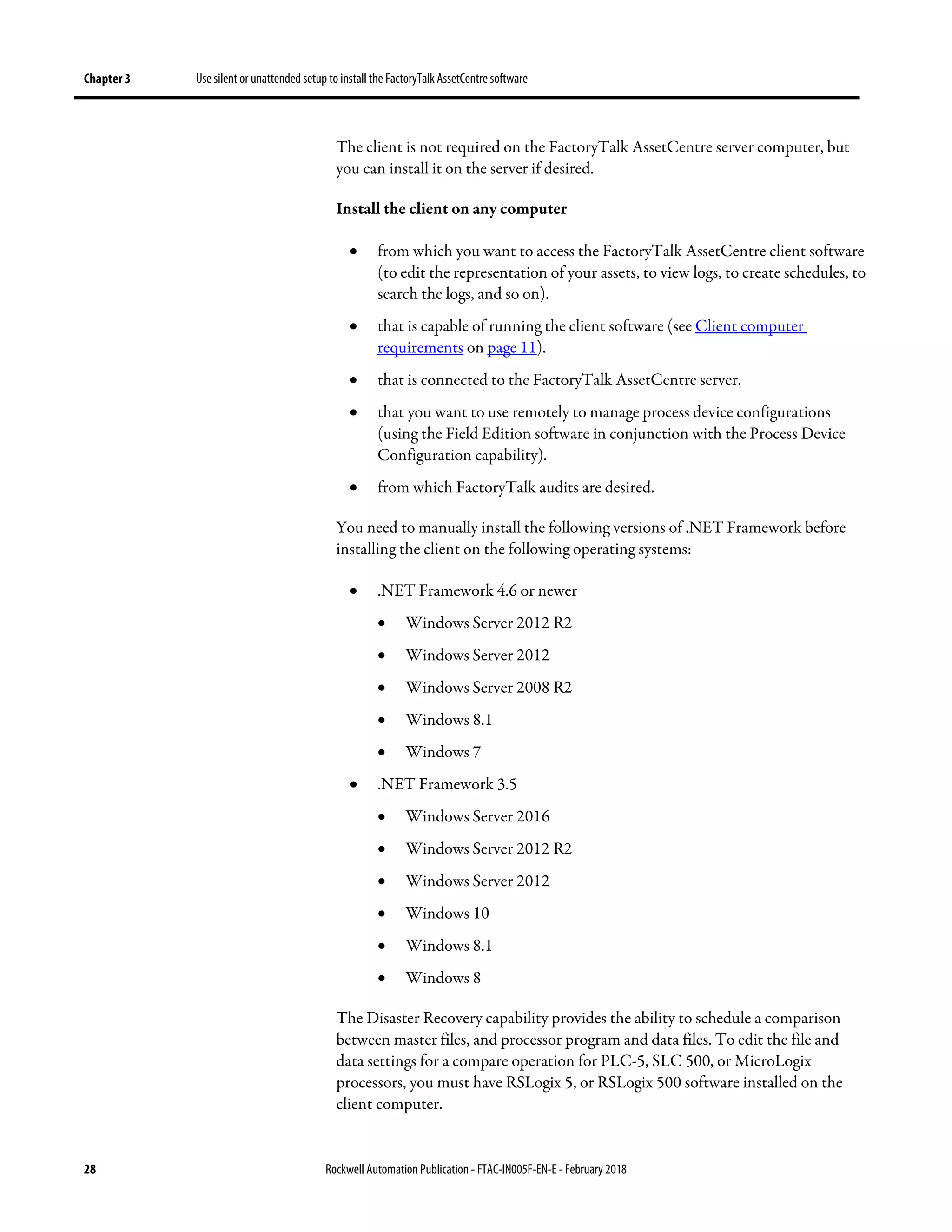 Factory talk assetcentre installation guide | PDF