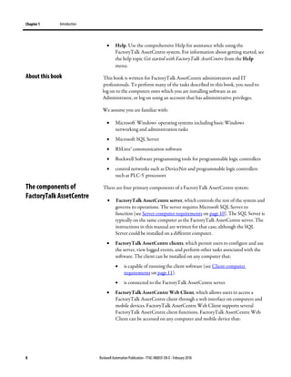 Factory talk assetcentre installation guide | PDF | Cloud Computing | Internet