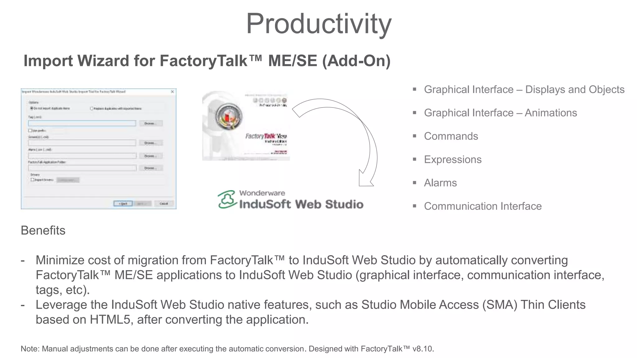 FactoryTalk™ Import Wizard Tutorial InduSoft Web Studio (IWS) | PPTX