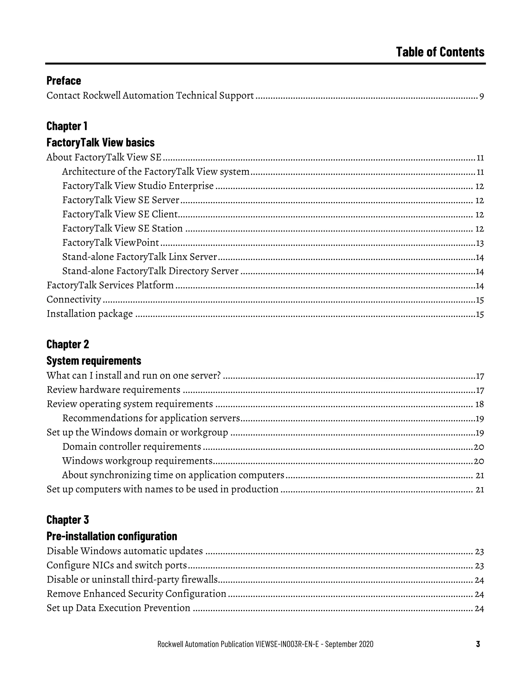 FactoryTalk View Site User Installation Guide | PDF