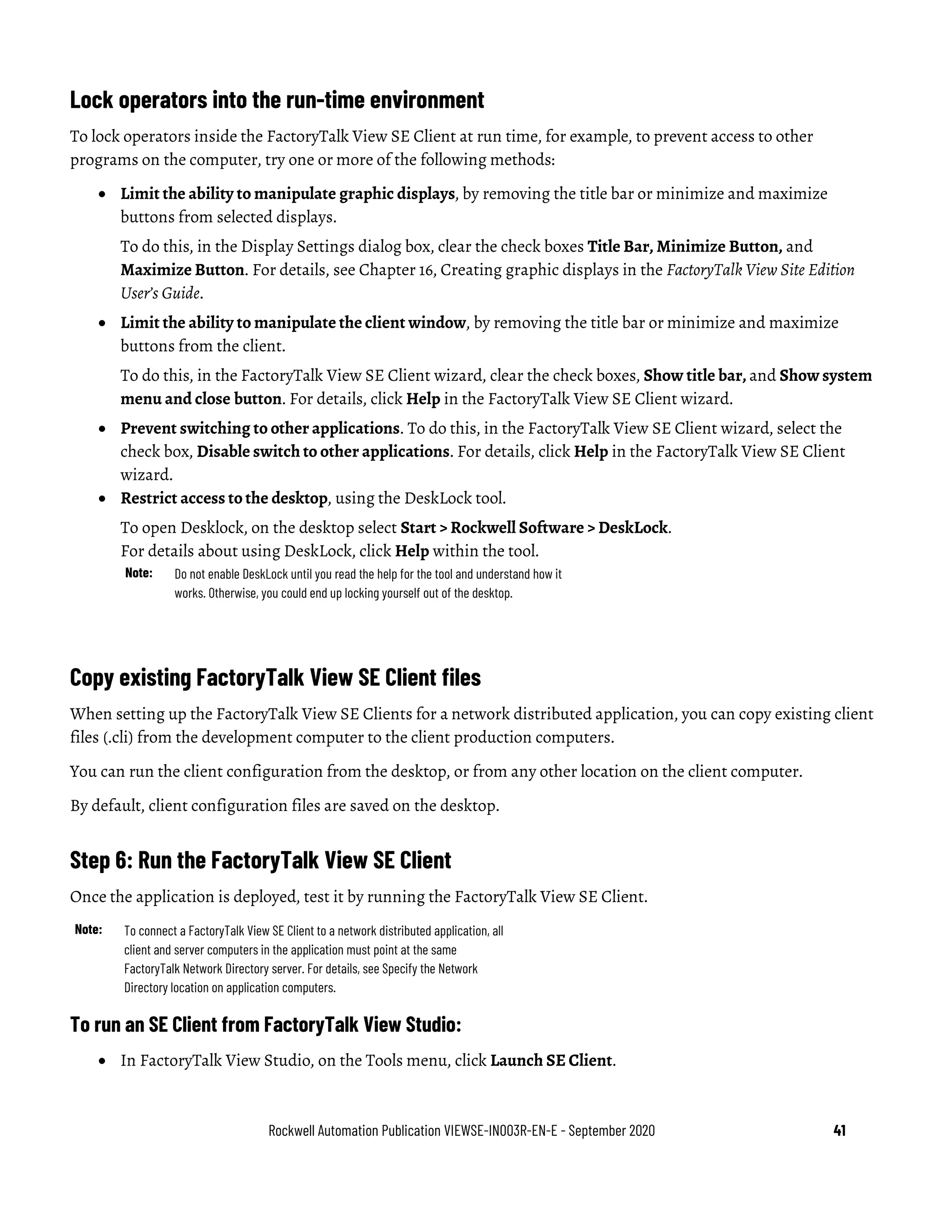 FactoryTalk View Site User Installation Guide | PDF