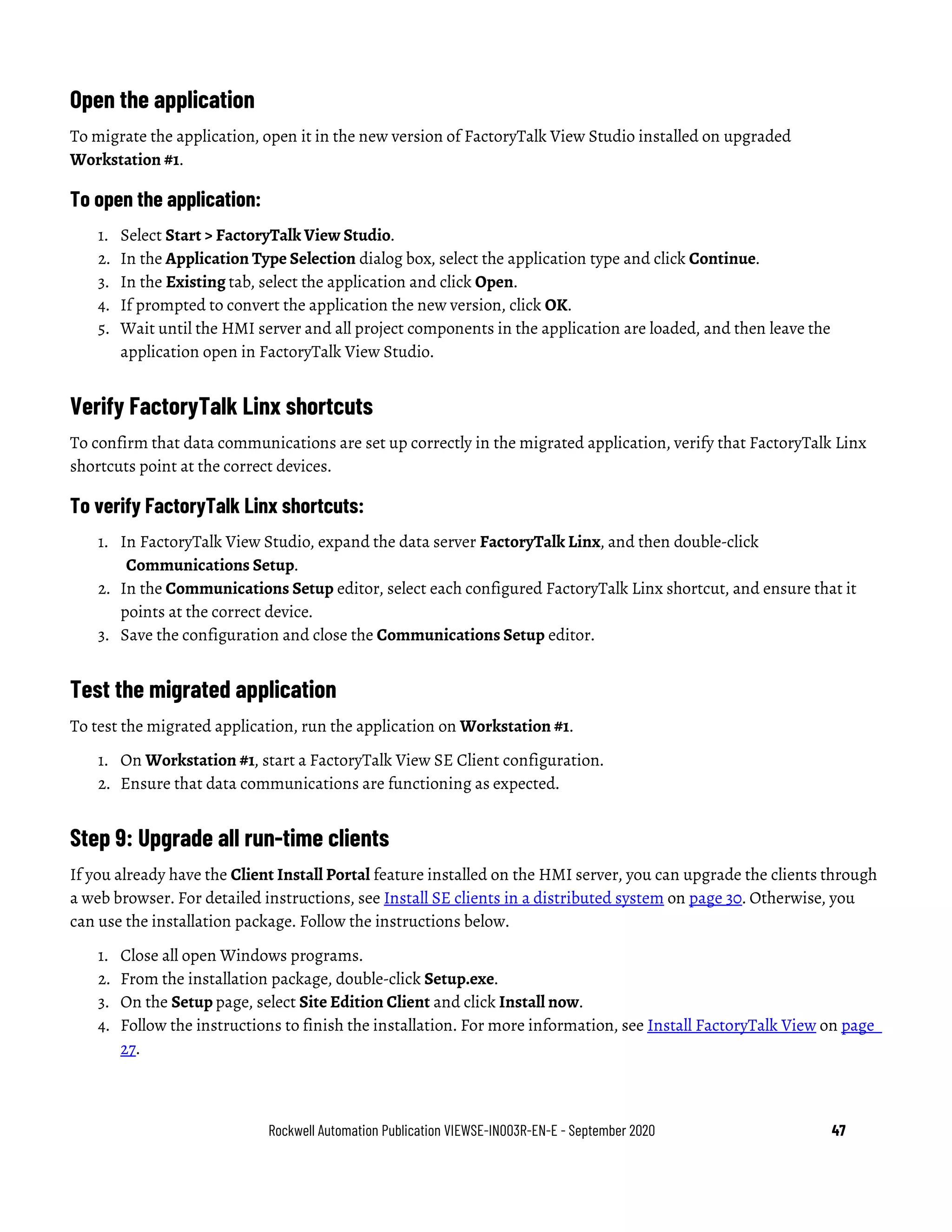 FactoryTalk View Site User Installation Guide | PDF
