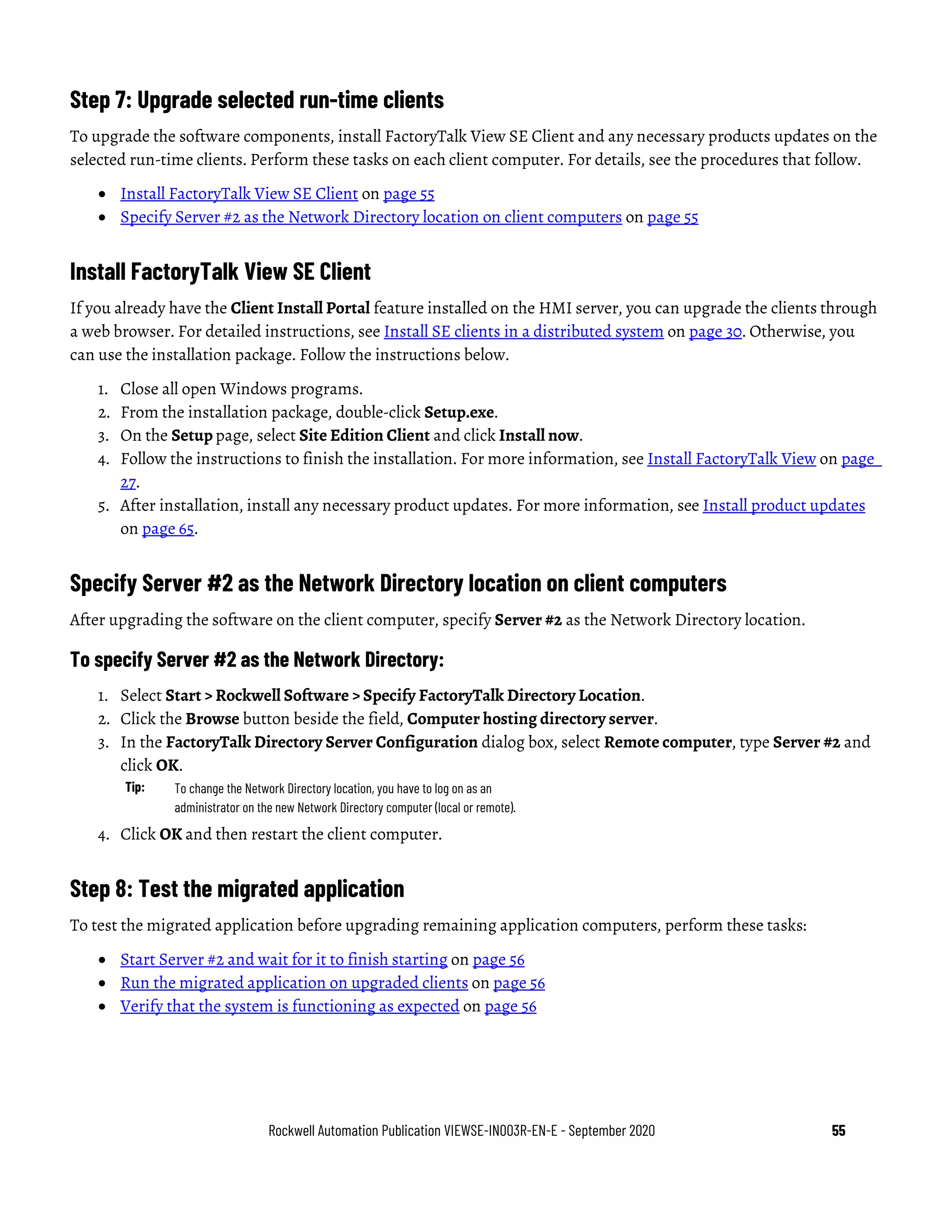 FactoryTalk View Site User Installation Guide | PDF