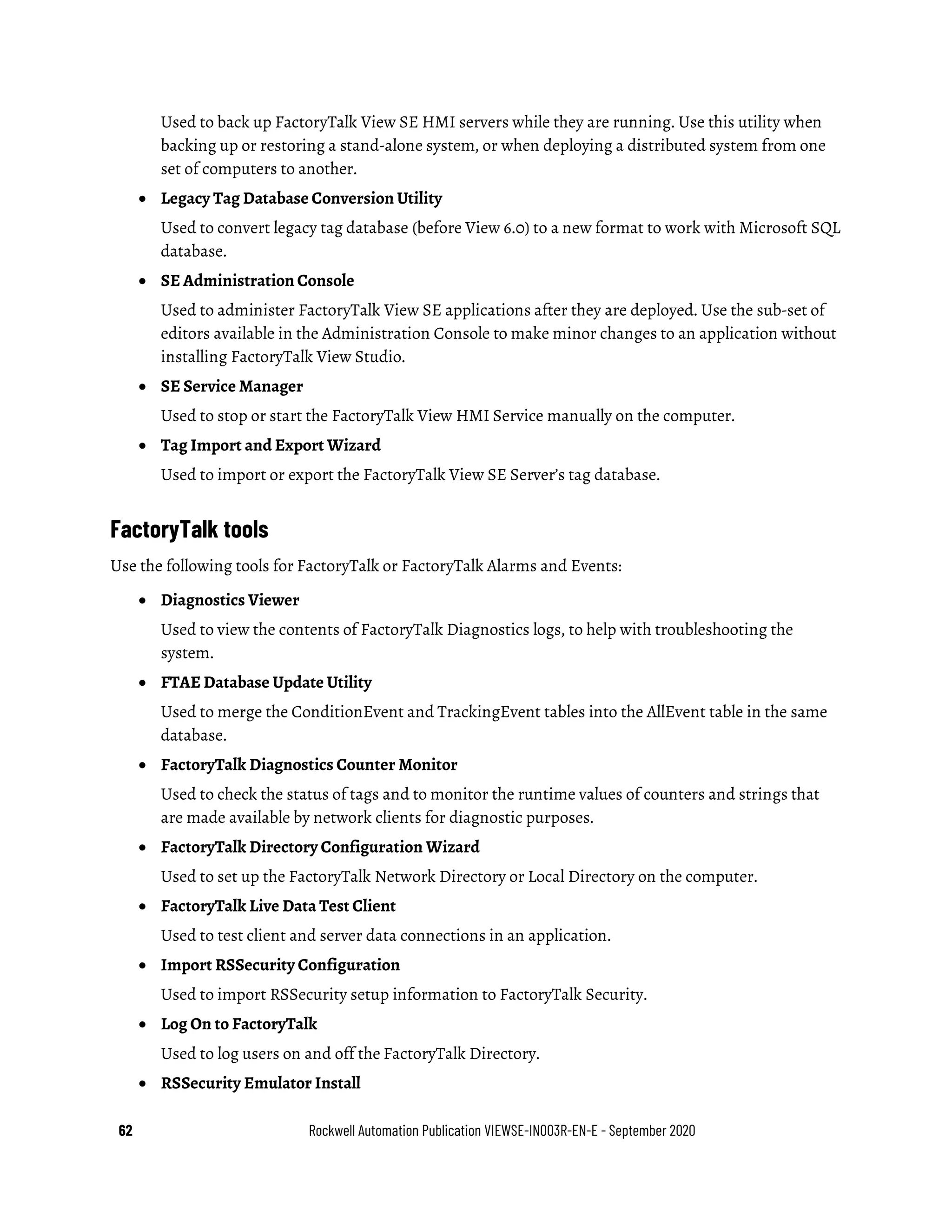 FactoryTalk View Site User Installation Guide | PDF