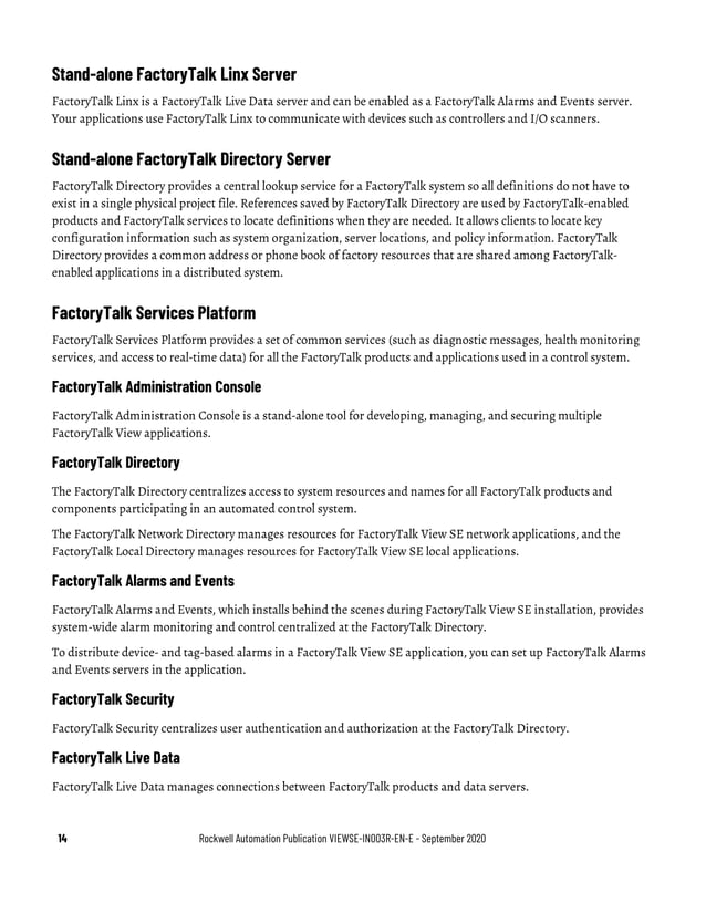 FactoryTalk View Site User Installation Guide | PDF | Operating Systems | Computer Software and ...
