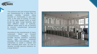 Factory turnstile - Mairsturnstile.com