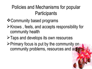Factors that Promote and Impede Popular Participation | PPT | Civic ...
