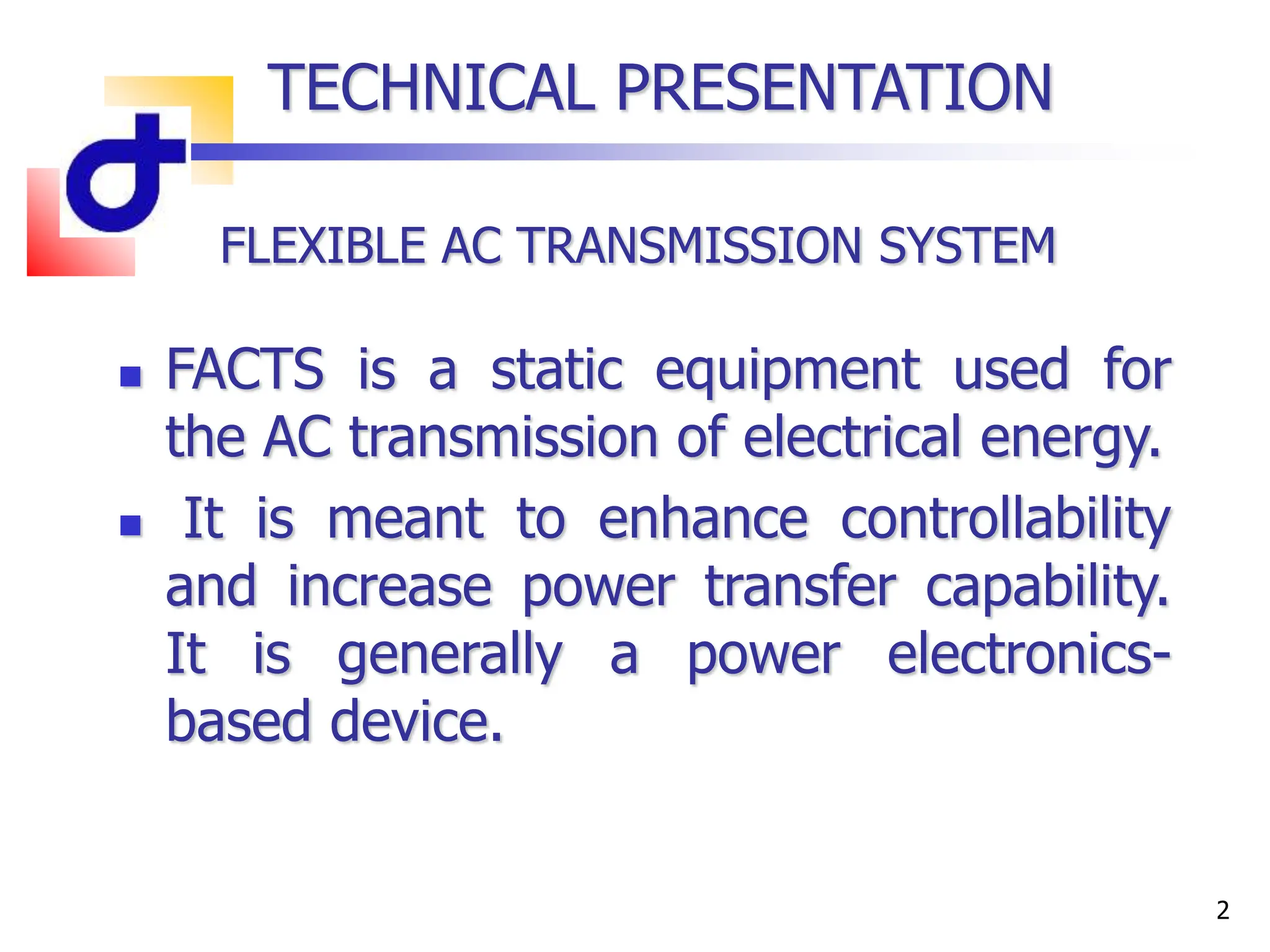 FACTS Flexible AC Transmission System.ppt
