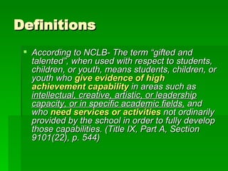 Facts and Myths of Gifted Children | PPT