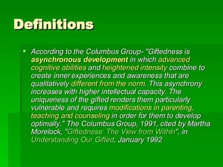 Facts and Myths of Gifted Children | PPT