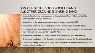 Facts: Faith's Firm Foundation | 1 Corinthians 15:1-8 Bible Study | PDF