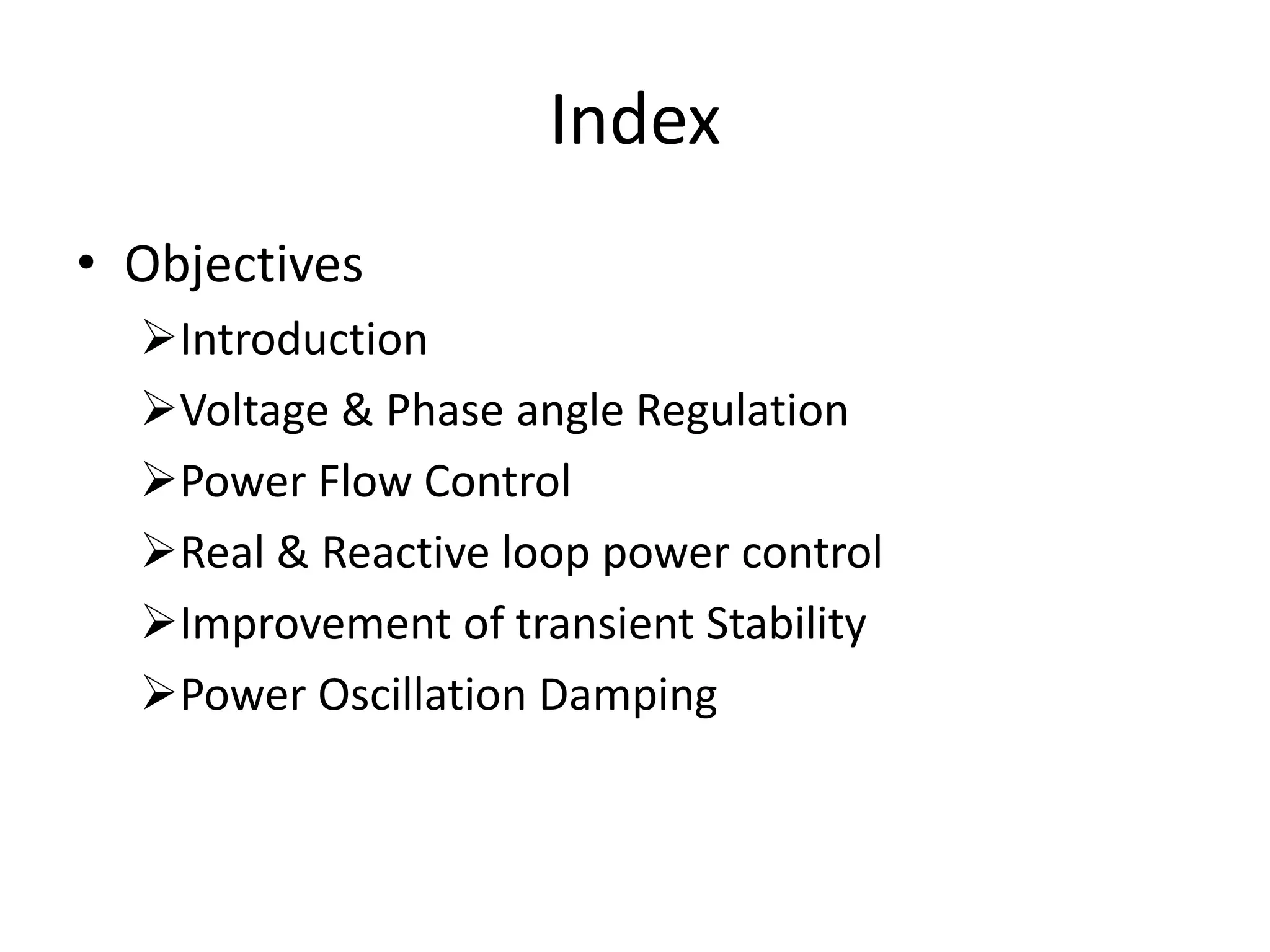 Facts static voltage & phase angle regulators | PPTX