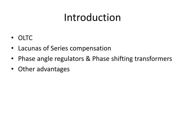 Facts Static Voltage And Phase Angle Regulators