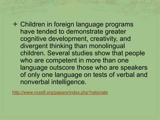 Facts why to learn another language (presentation) 2 | PPTX