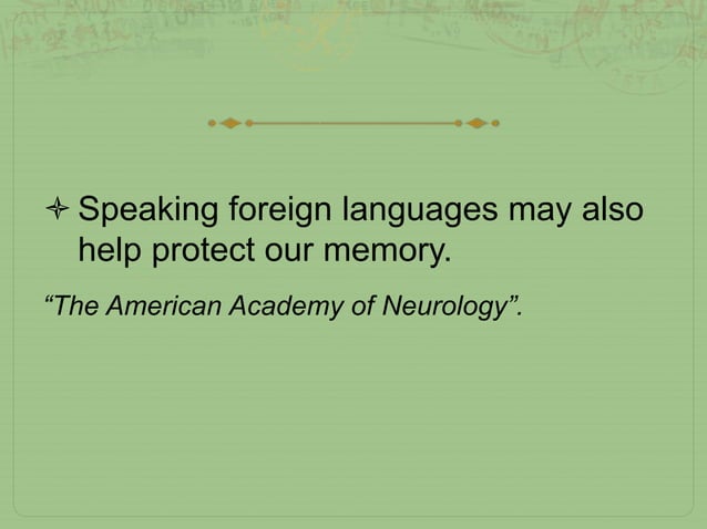 Facts why to learn another language (presentation) 2 | PPTX