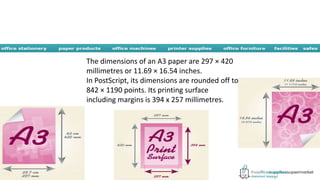 Facts about a3 paper | PPTX | Desktop Publishing | Computer Software ...